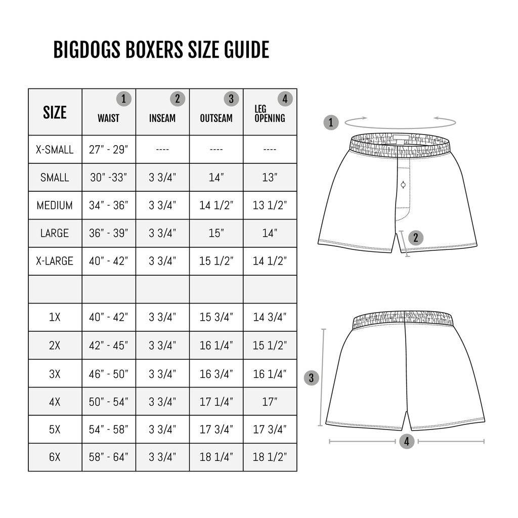 Classic Solid Logo Boxers – Big Dogs